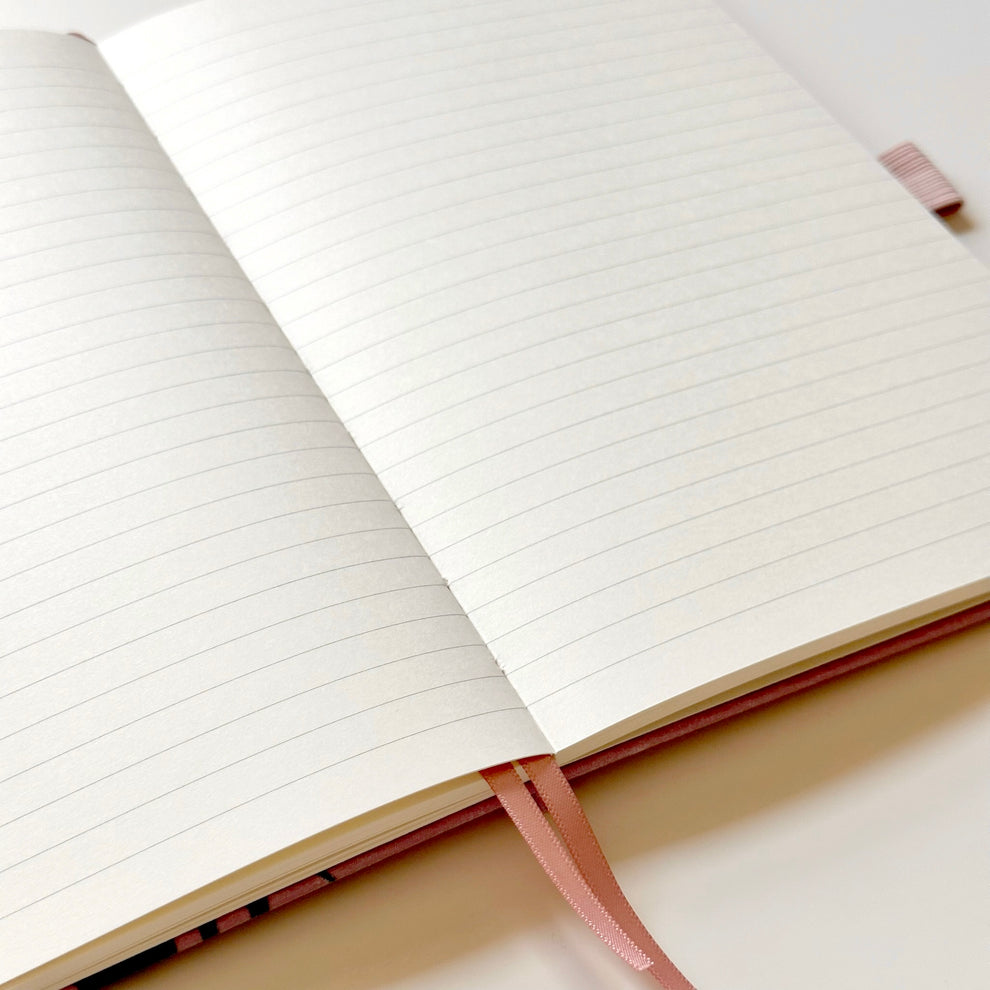 Water Lily Linen Journal | July Birth Flower – Primary Blooms